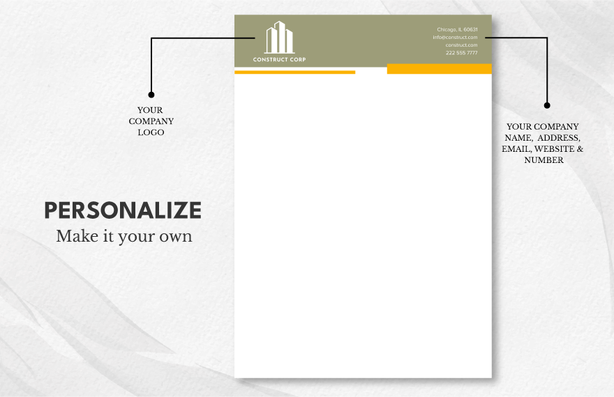 Construction Architect Letterhead Template - Download in Word, Google ...