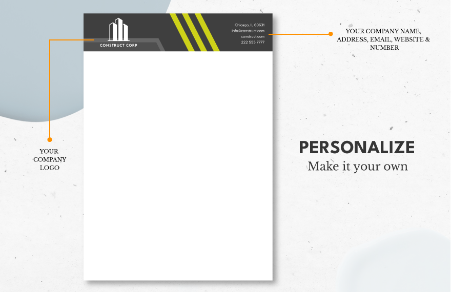 Industrial Construction Letterhead Template - Download in Word, Google ...