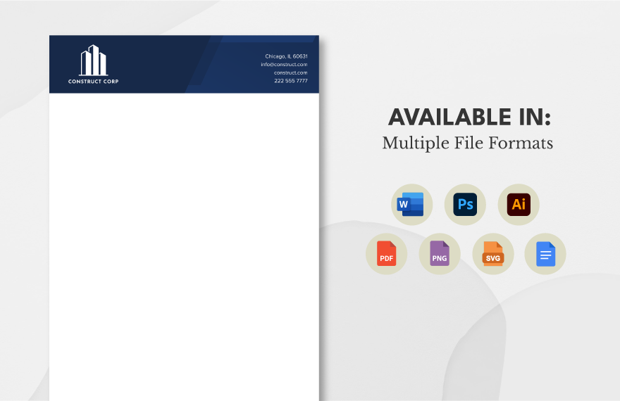 Excavator Construction Letterhead Template - Download in Word, Google ...