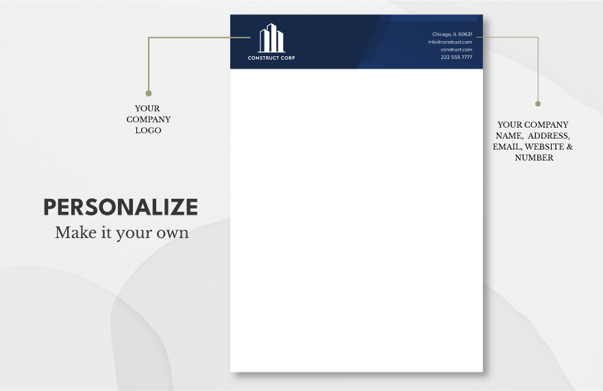 Excavator Construction Letterhead Template - Download in Word, Google ...