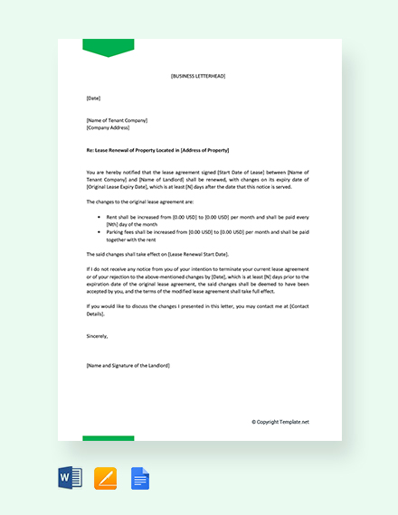 Employment Contract Renewal Letter Sample Doc Master Of Template Document