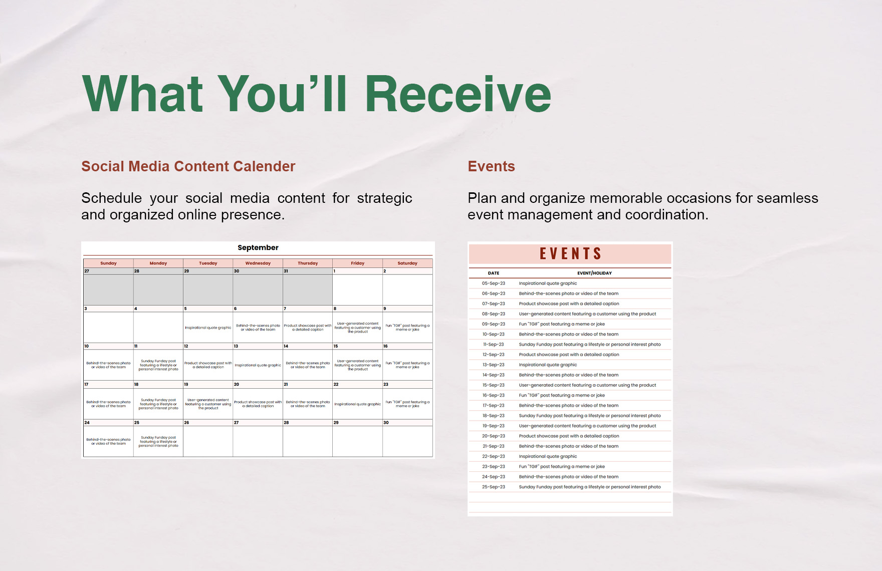 Social Media Calendar Template - Download in Excel, Google Sheets ...
