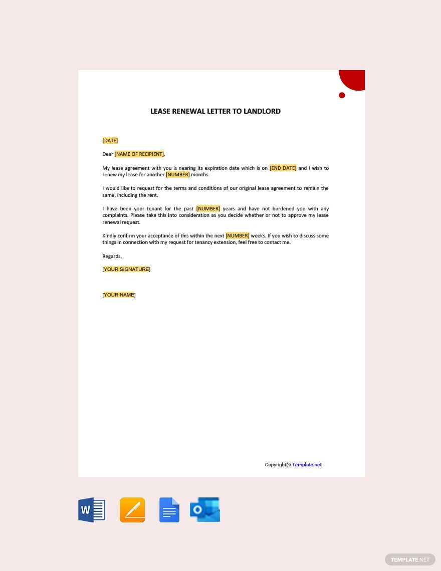 Landlord Reference Letter Template In PDF FREE Download