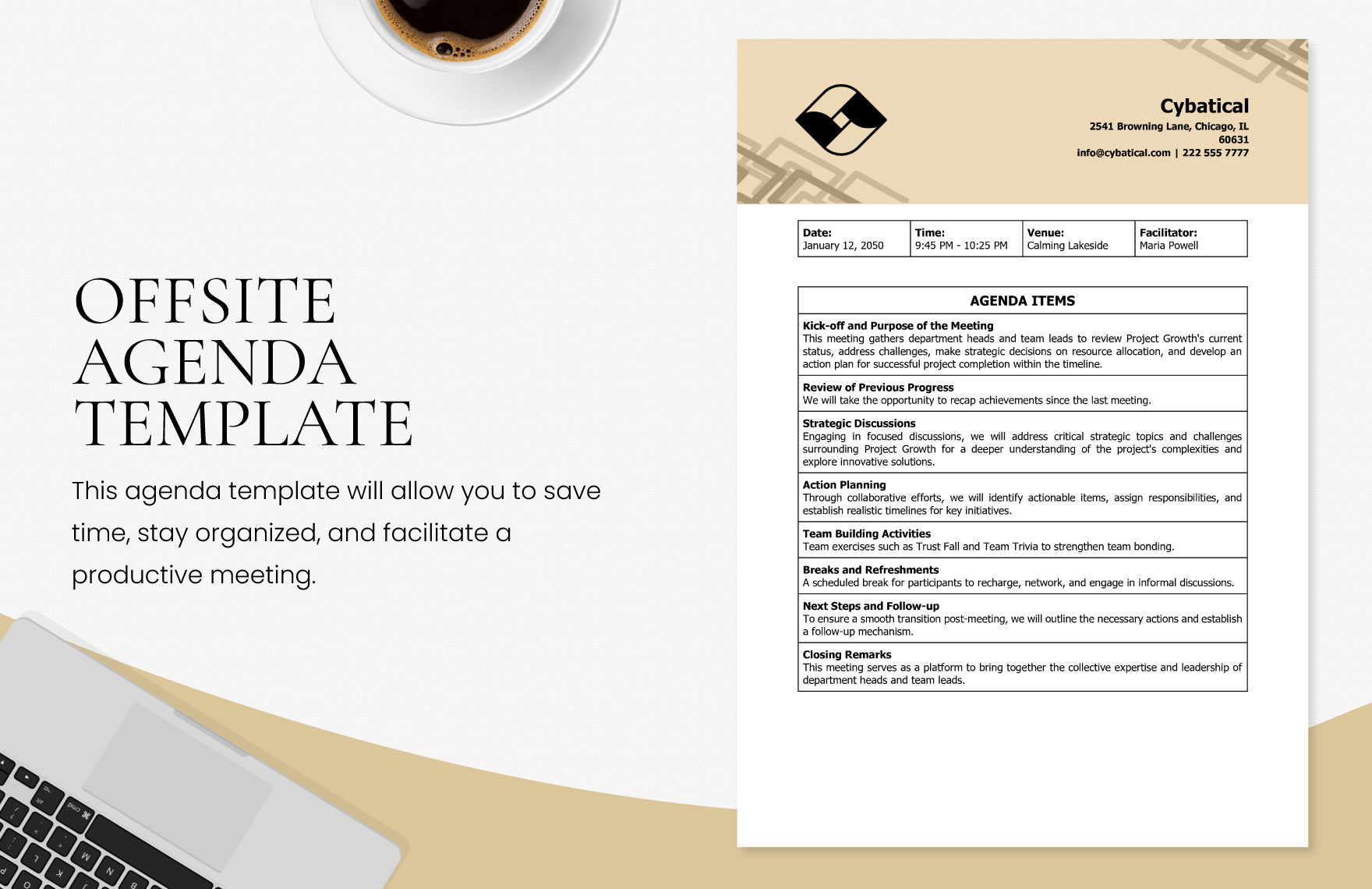 Offsite Agenda Template Download In Word Google Docs PDF Template