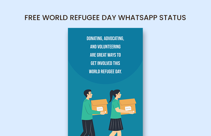 World Refugee Day Instagram Post Template - Edit Online & Download Example | Template.net