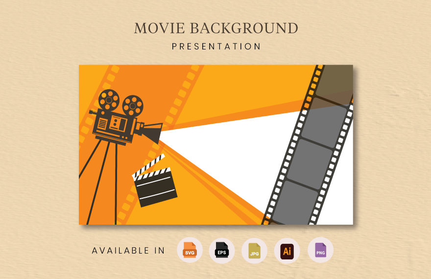 Free Movie Background Presentation - Download in Illustrator, EPS, SVG ...