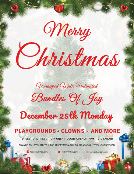Free Holiday Flyer Templates Word Professional Sample Template Collection