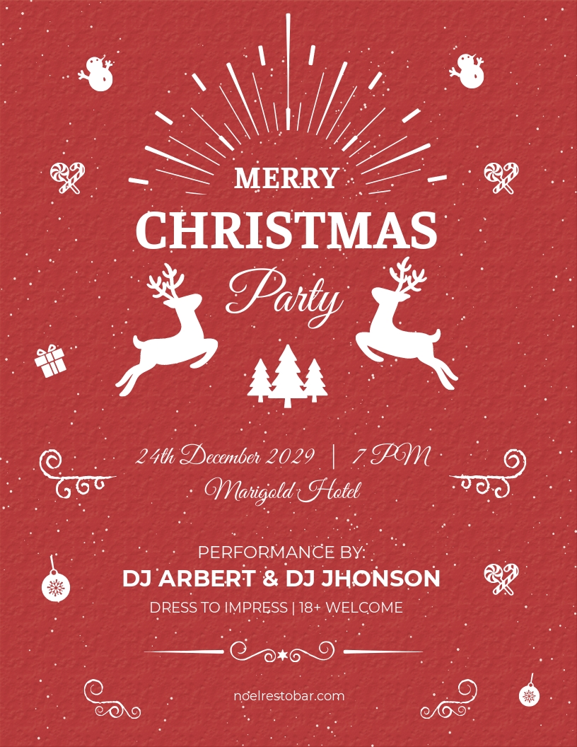 Free Christmas Flyer Templates Microsoft Word