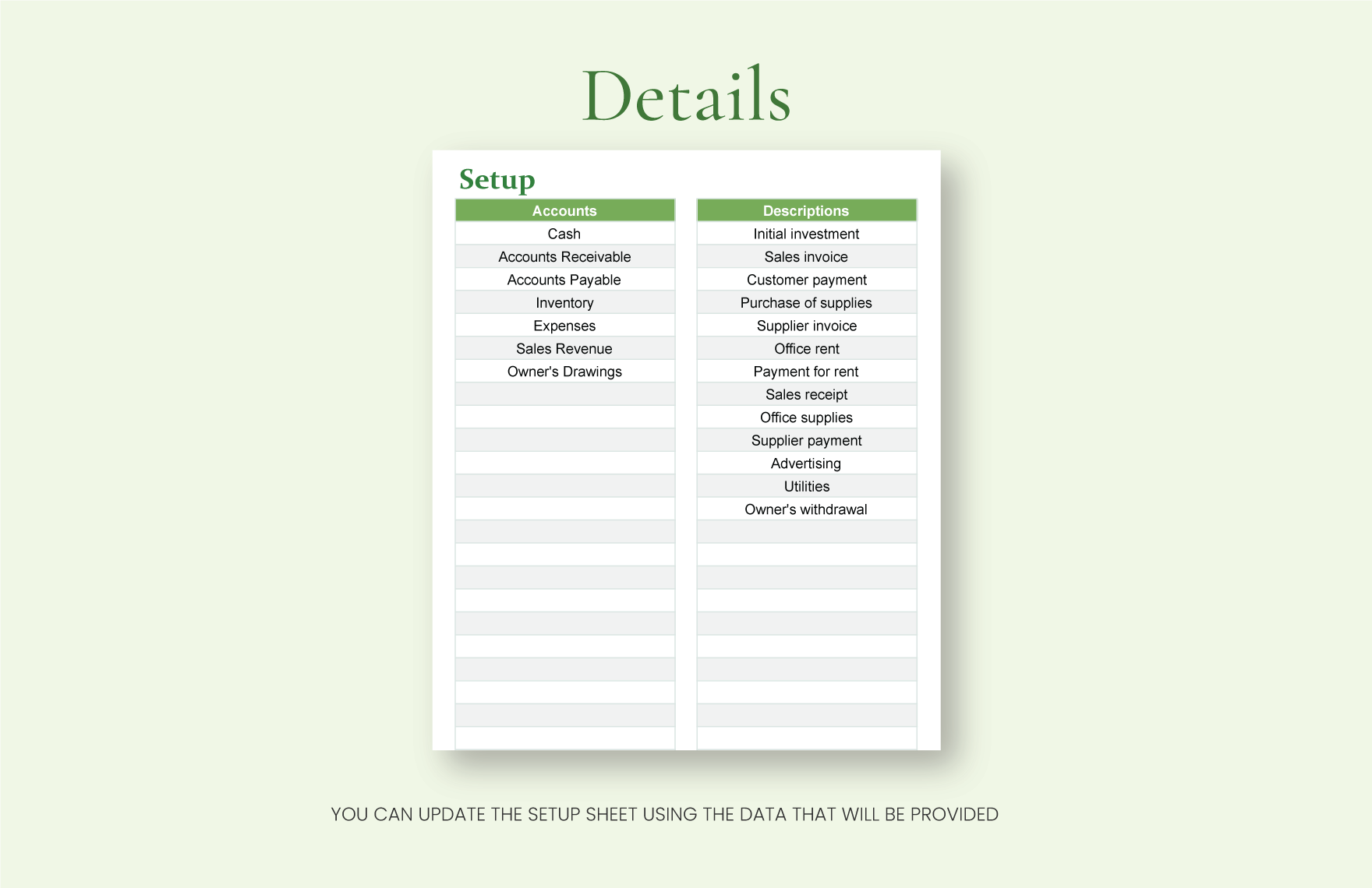 Small Business Bookkeeping Spreadsheet Template - Download in Excel ...