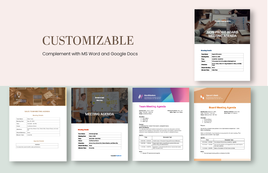 30+ Meeting Agenda Template Bundle - Word, Google Docs, Apple Pages ...