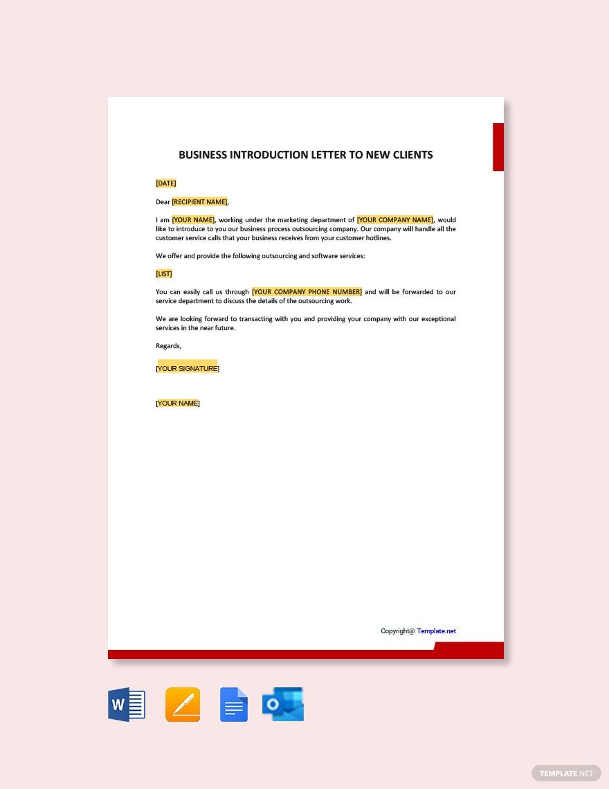 Interior Design Introduction Letter To Prospective Client 