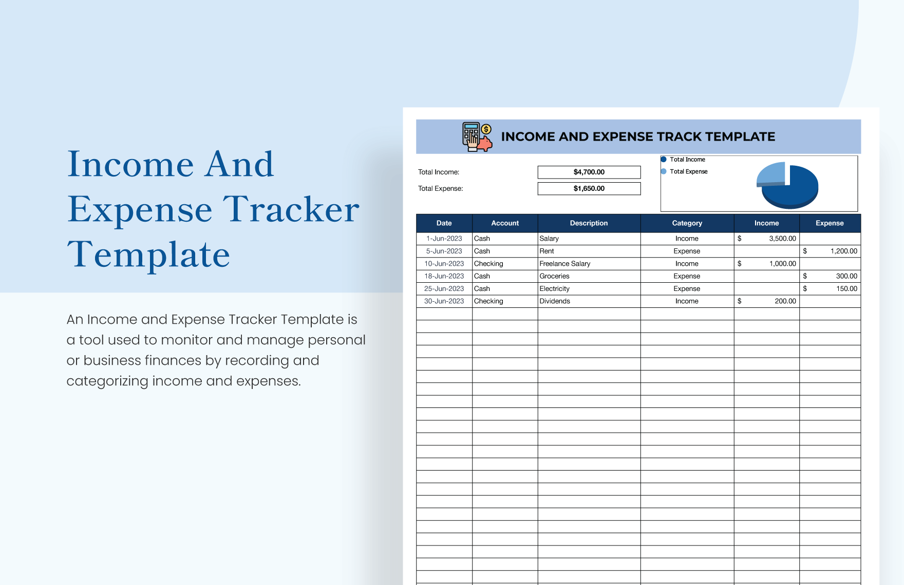 Income And Expense Tracker Template Download In Excel Google Sheets
