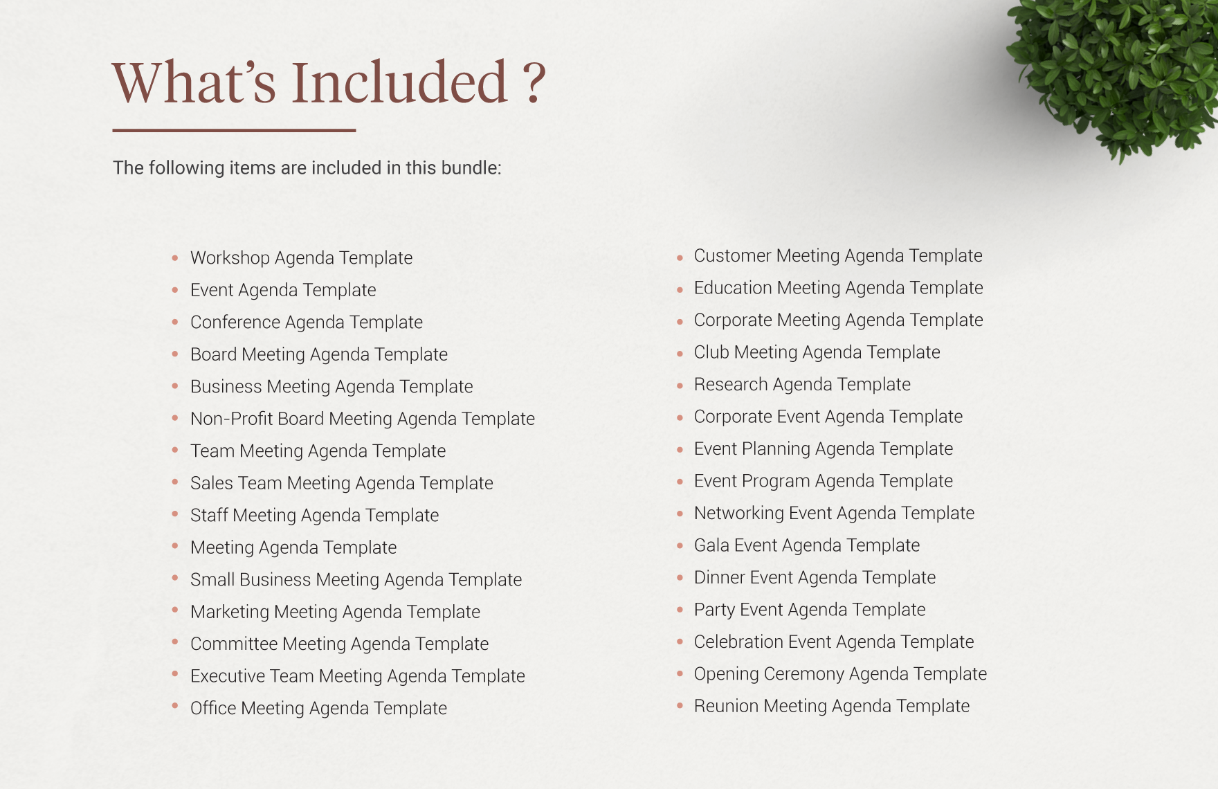 30+ Event Agenda Template Bundle - Word, Google Docs, Apple Pages ...