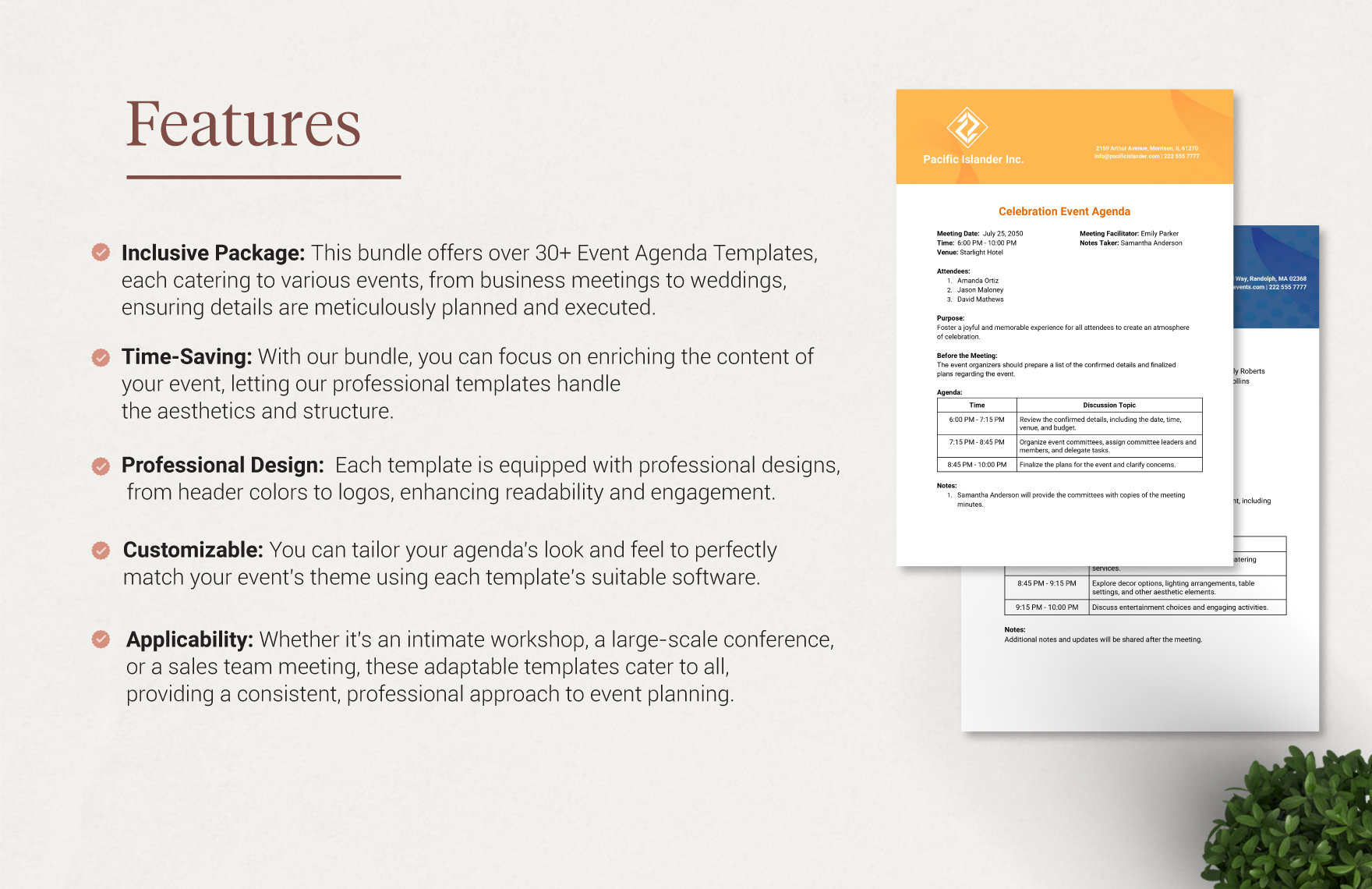 30+ Event Agenda Template Bundle - Word, Google Docs, Apple Pages ...