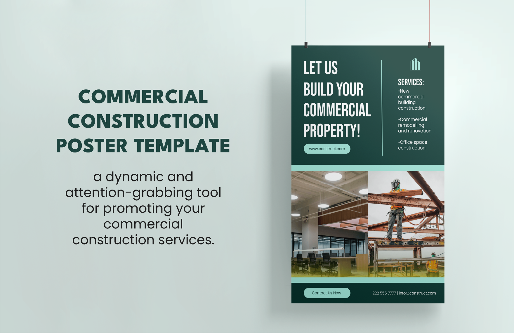 Commercial Construction Poster Template Download In Word Illustrator 