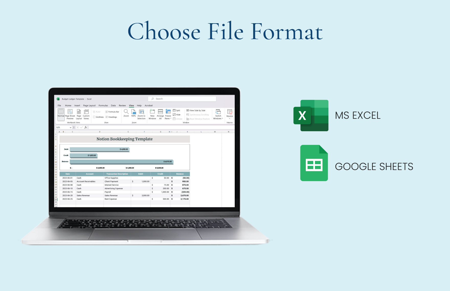Notion Bookkeeping Template Download In Excel Google Sheets 