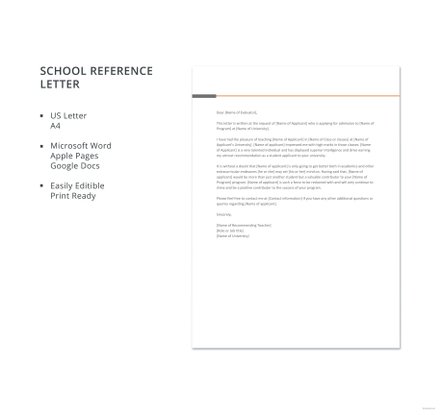 Free Letter Reference Templates | Download Ready-Made | Template.net