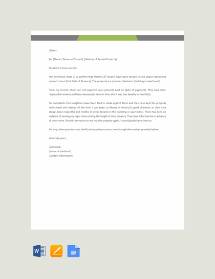 FREE Reference Letter for Administrative Officer Template - Word ...