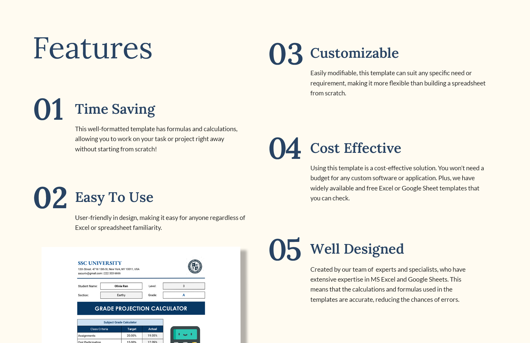 Grade Projection Calculator Template - Google Docs, Excel | Template.net