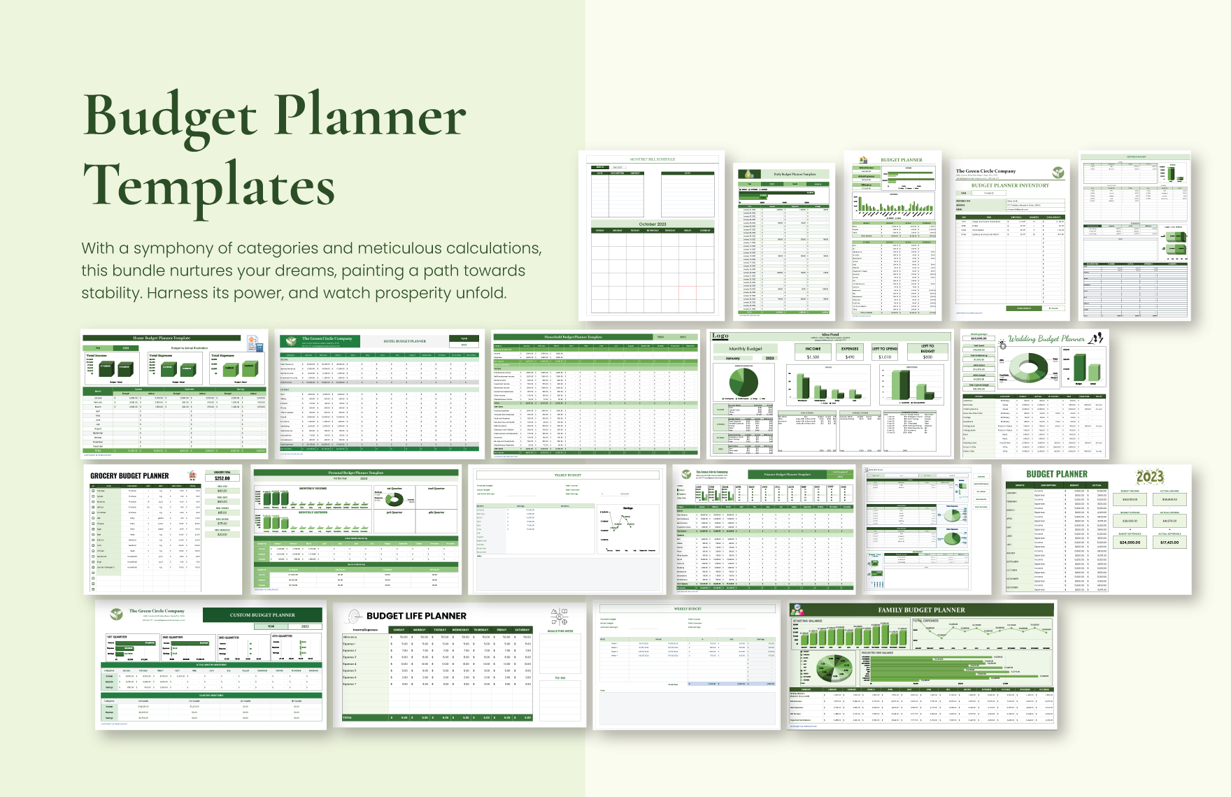 15+ Budget Planner Template Bundle - Download in Excel, Google Sheets ...
