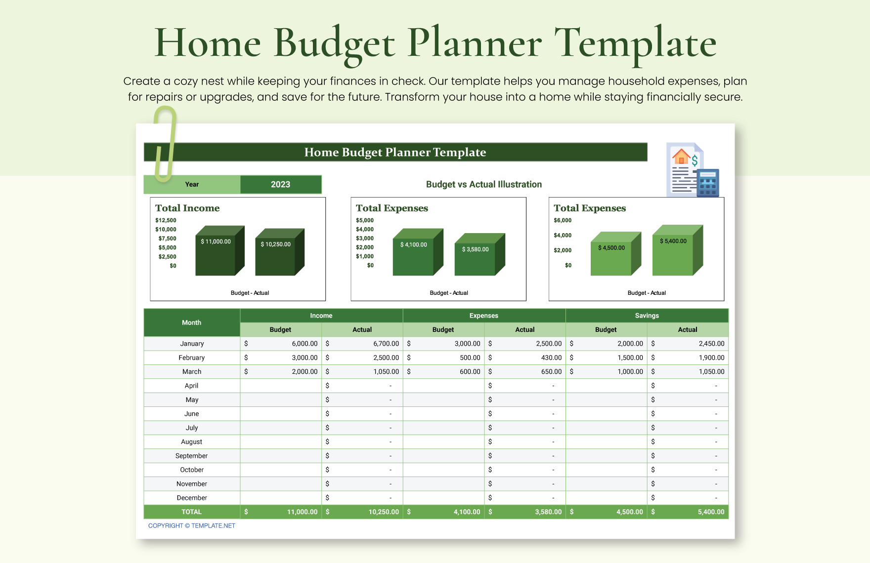 15+ Budget Planner Template Bundle - Download in Excel, Google Sheets ...
