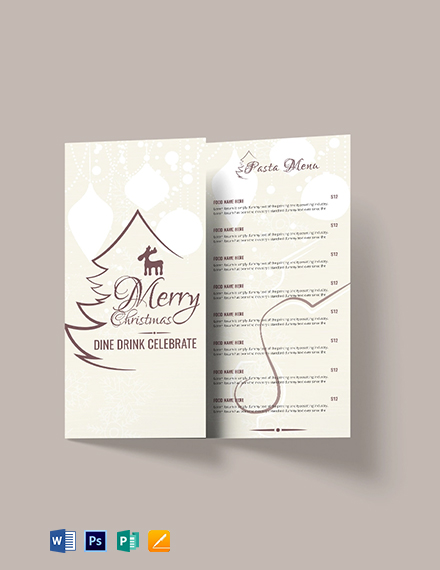 FREE Christmas Brochure Template - Word (DOC) | PSD | Apple (MAC) Pages ...