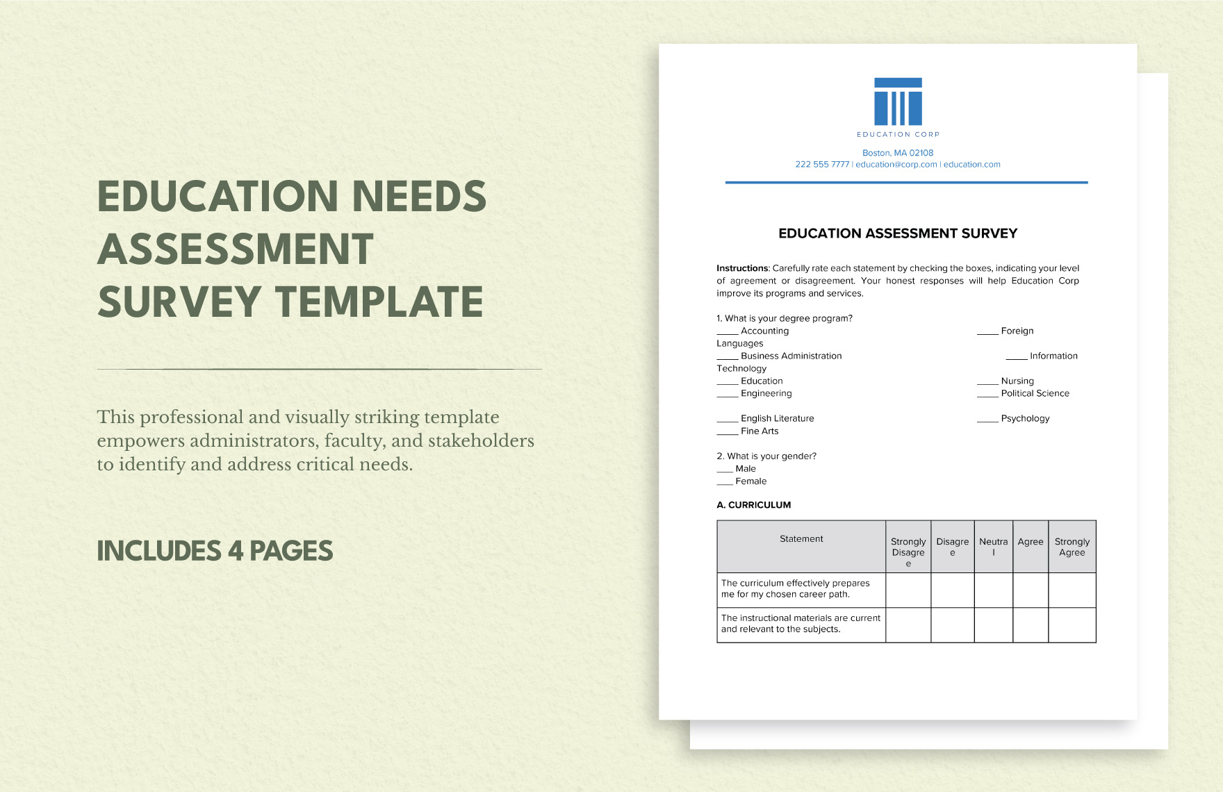 Free Coronavirus Survey Template Guide - Google Docs, Word | Template.net