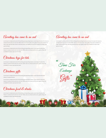 Christmas Brochure Template Free Download