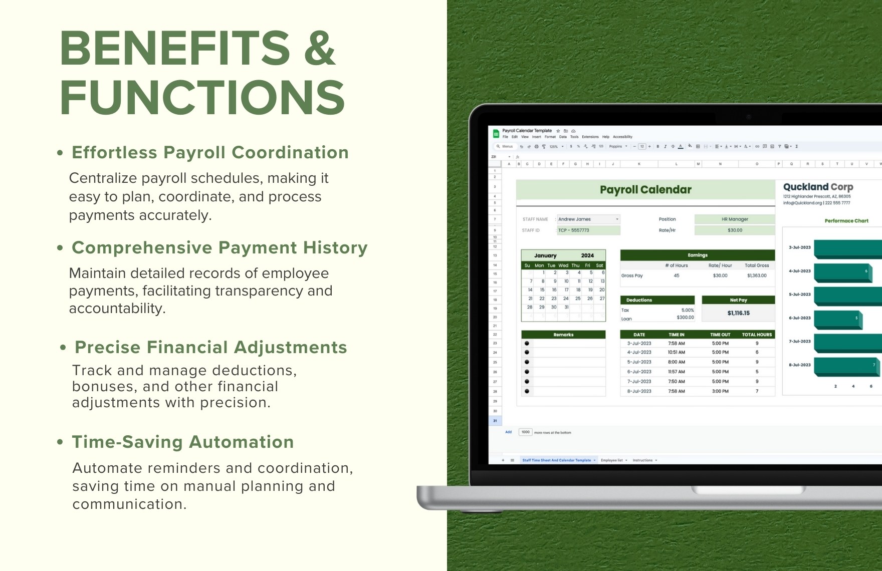 Payroll Calendar Template in Excel, Google Sheets - Download | Template.net
