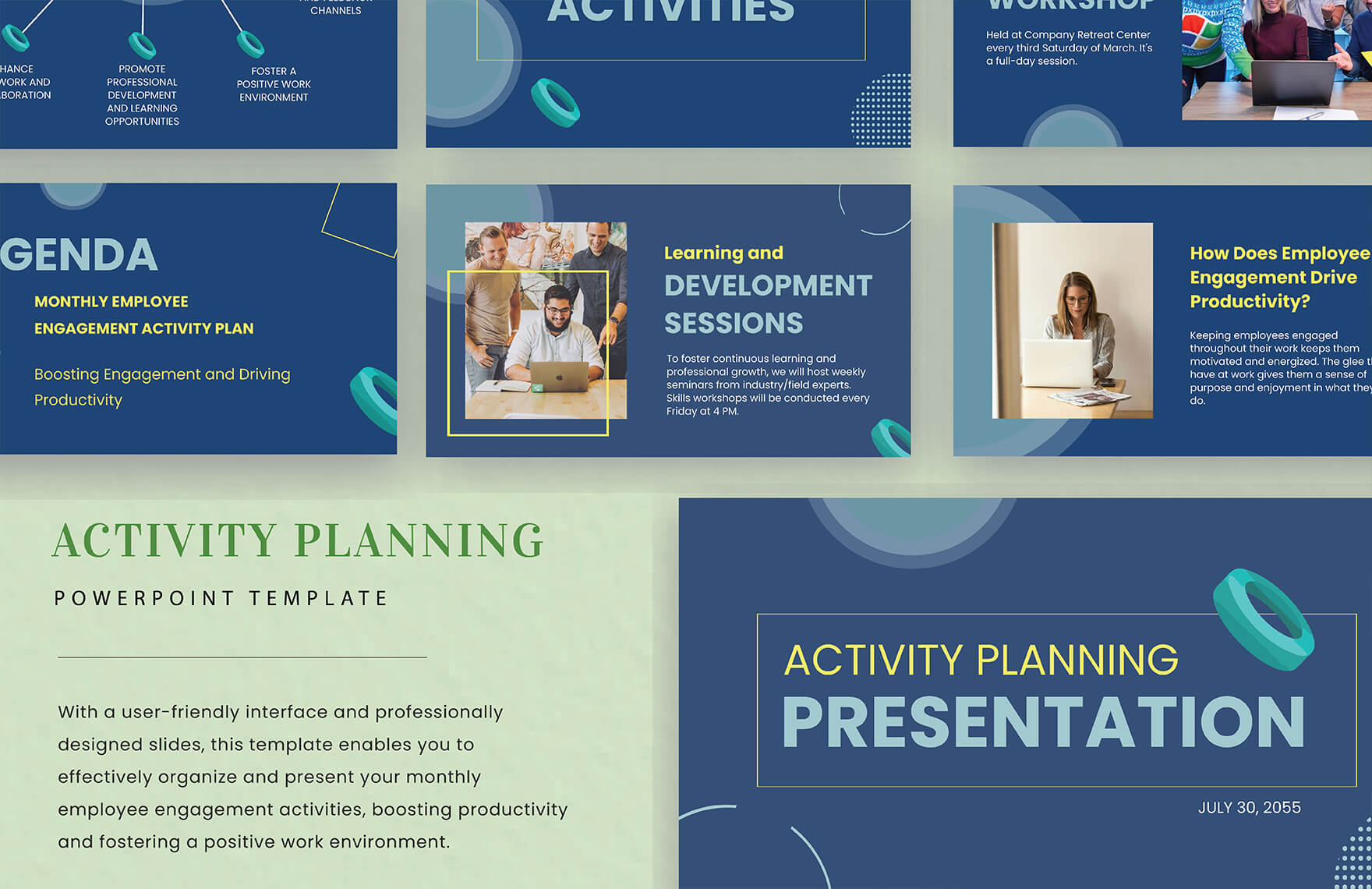 Activity Planning PowerPoint Template Download In PDF PowerPoint 