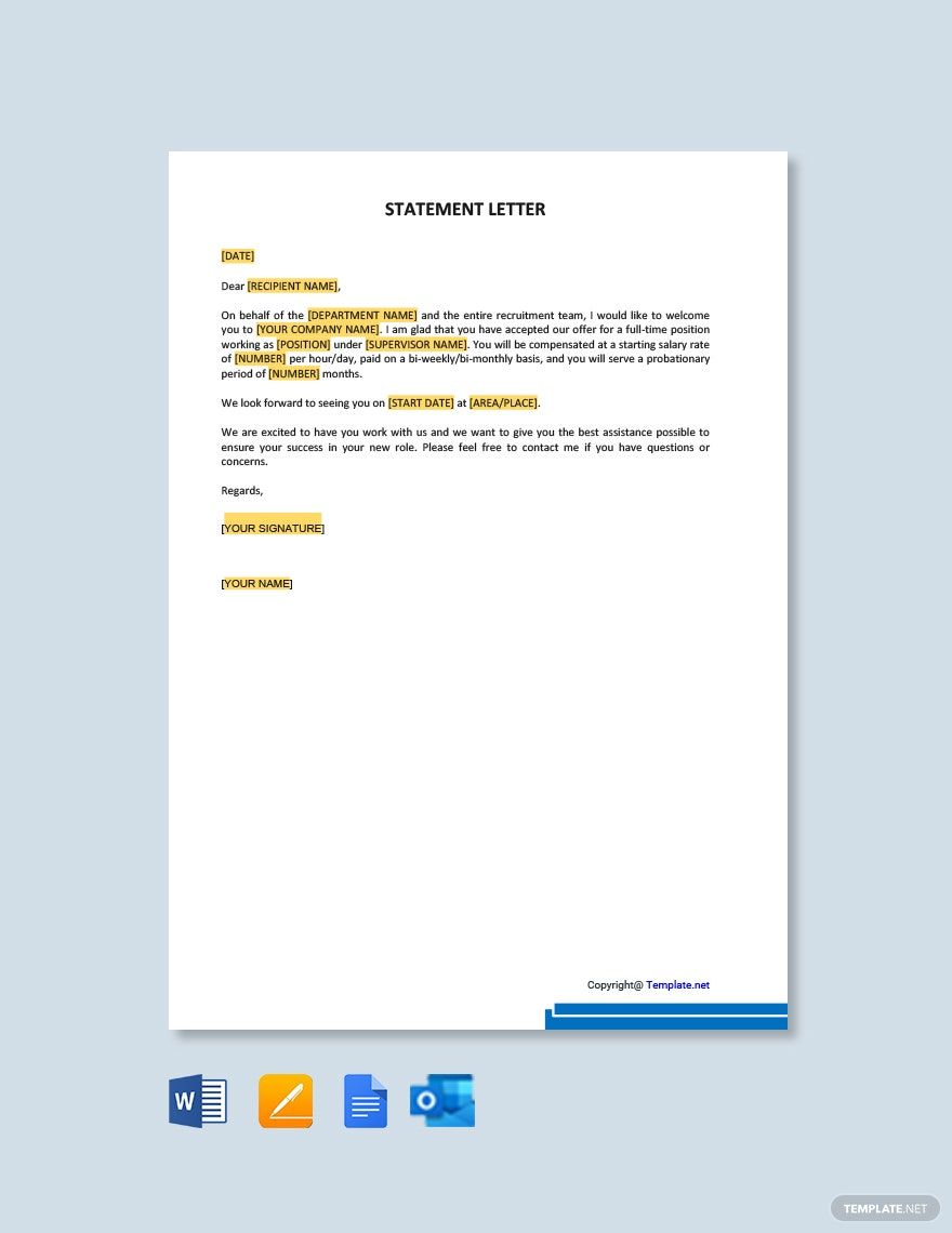 Free Restaurant Request For Monthly Statement Template Download In