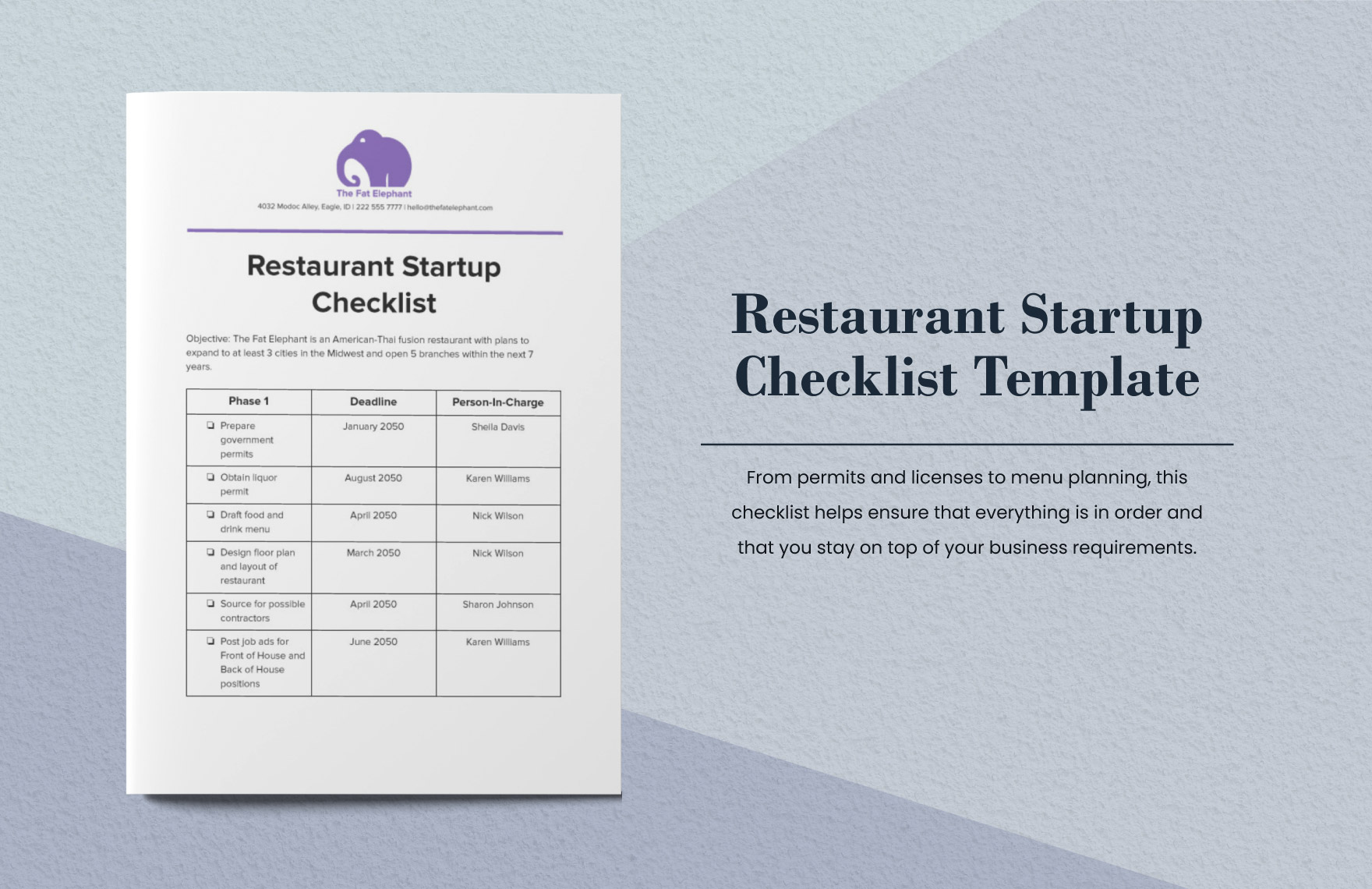FREE Restaurant Opening Checklist Template Download In Word Google 