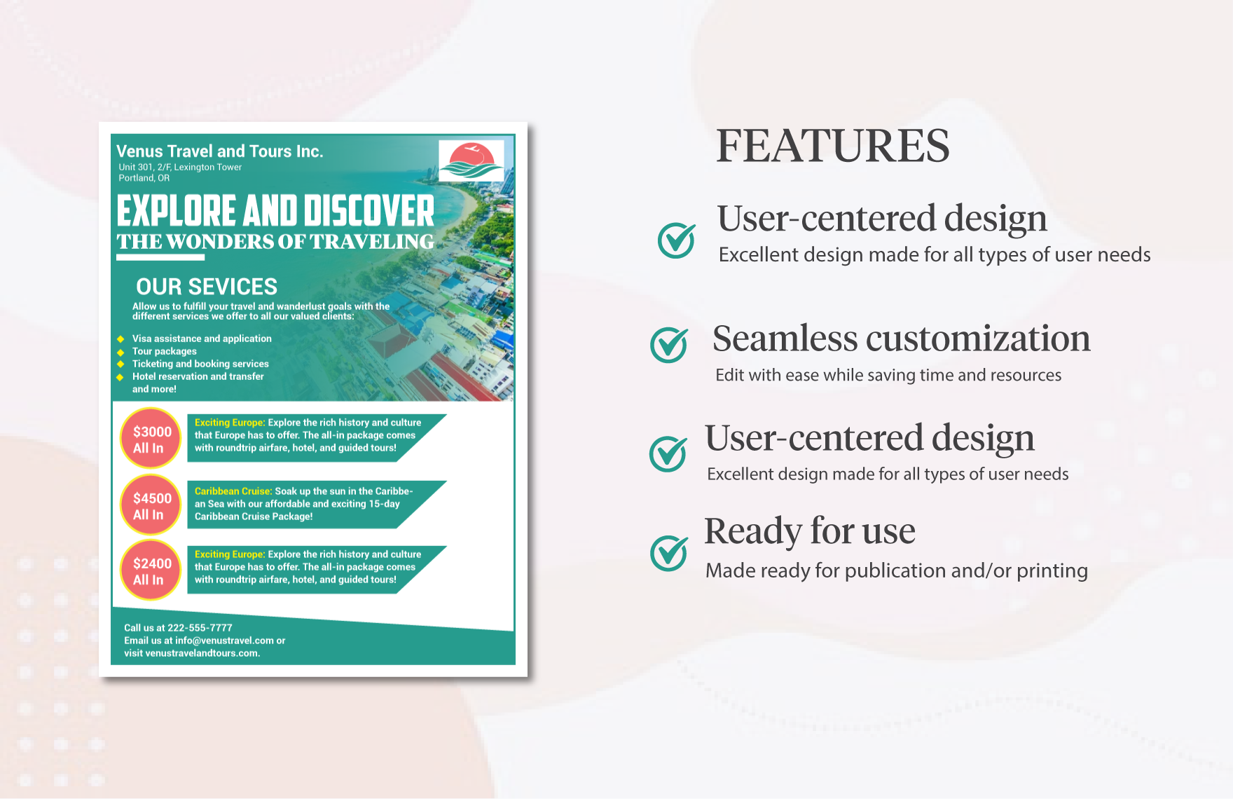 Travel Flyer Template - Download in Illustrator, PSD | Template.net