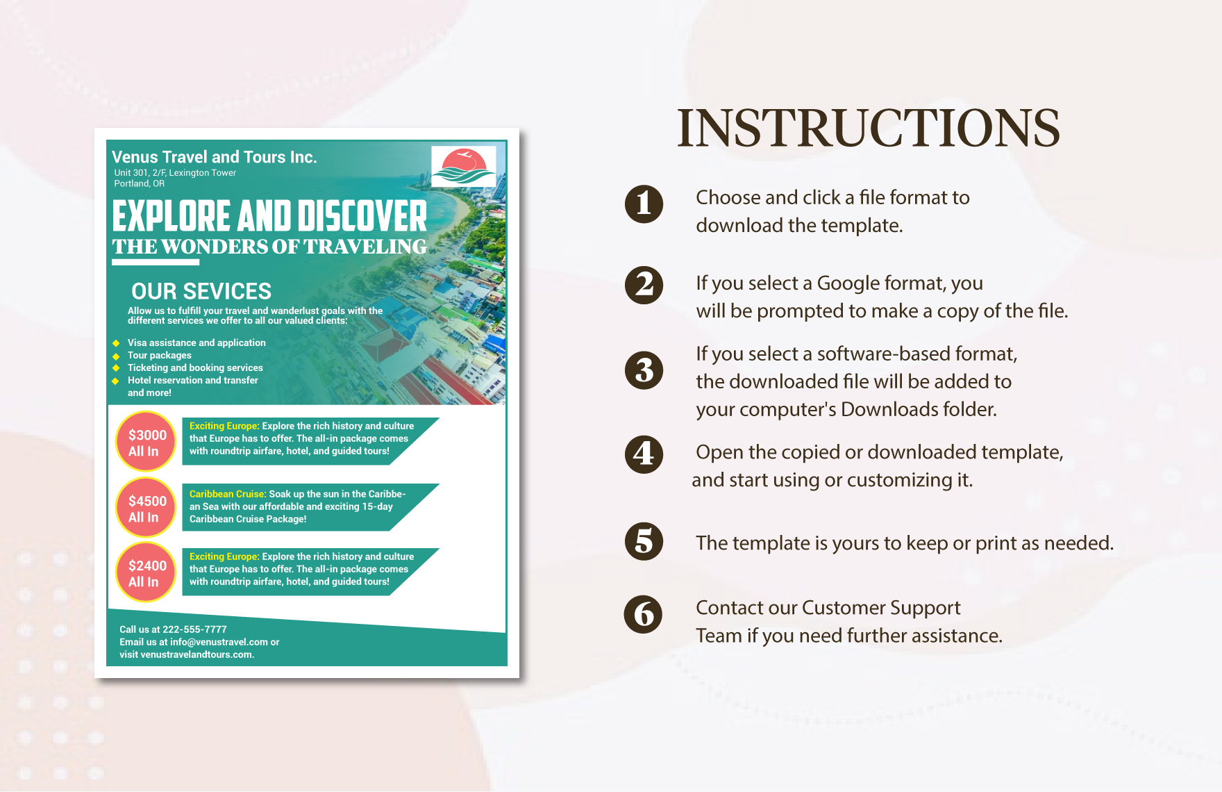Travel Flyer Template - Download in Illustrator, PSD | Template.net