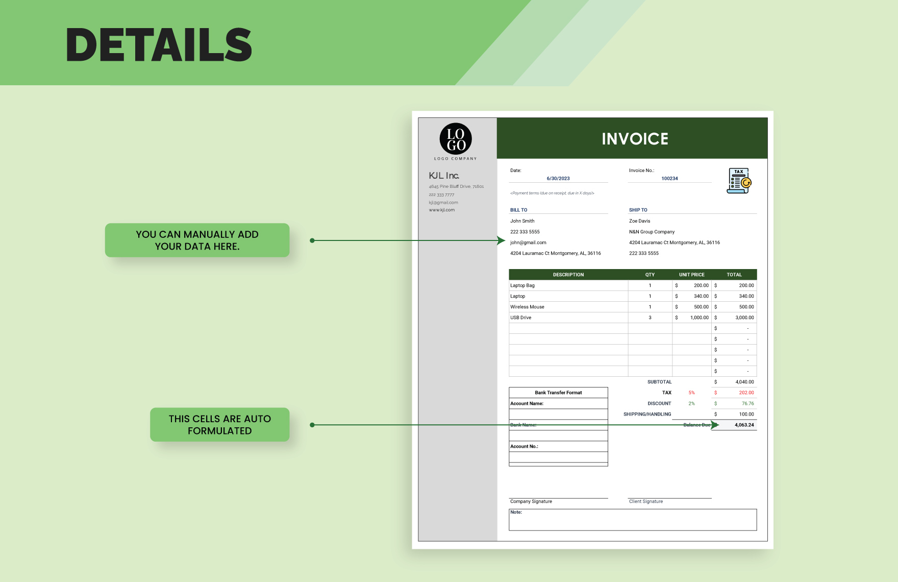 Tax Invoice Template - Download in Word, Google Docs, PDF | Template.net