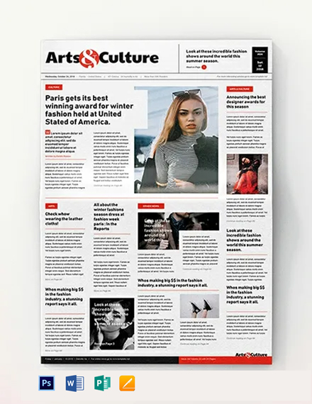 FREE Newspaper Templates - Publisher | Template.net