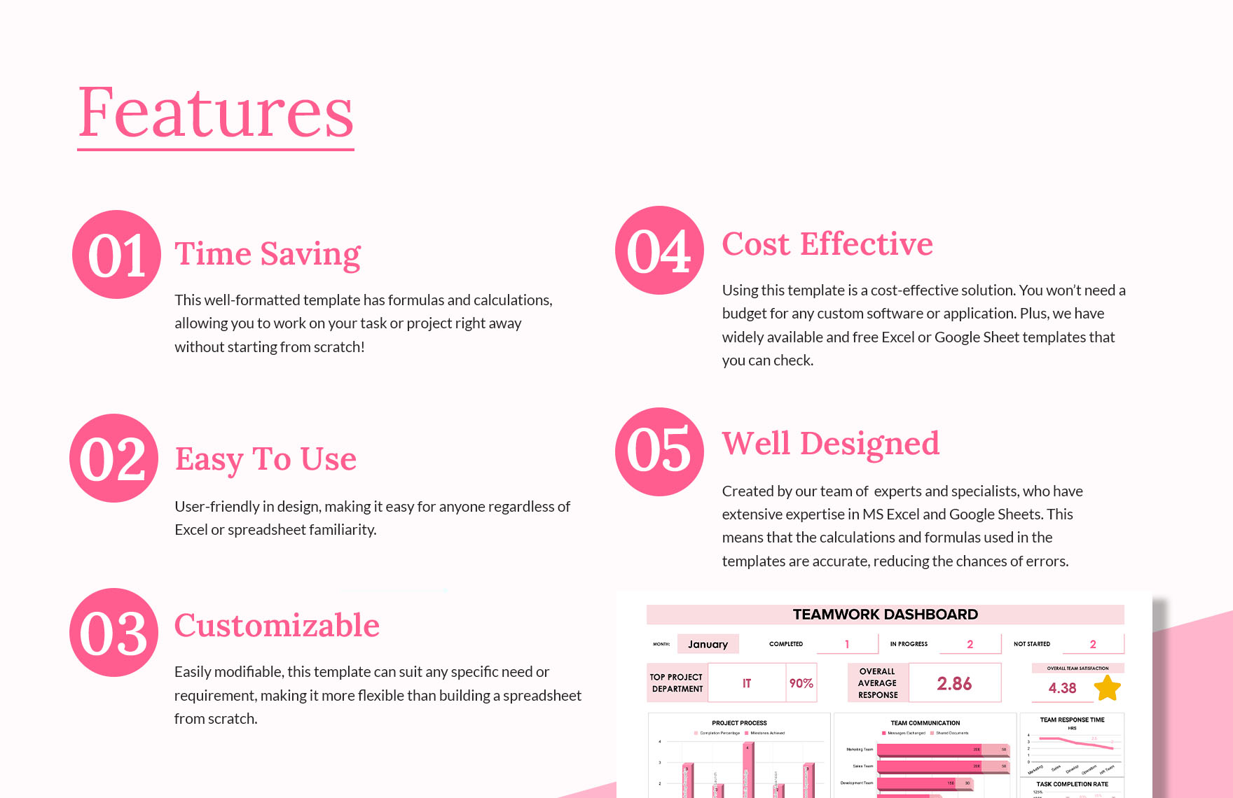 Teamwork Dashboard Template - Download in Excel, Google Sheets ...