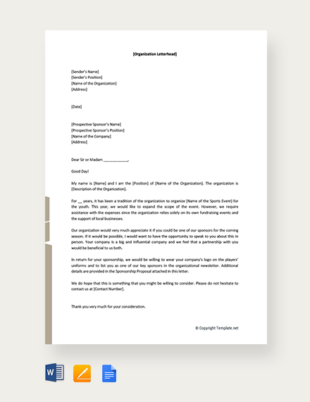 FREE Individual Sports Sponsorship Letter Template Word Google Docs free-individual-sports-sponsorship-letter-template-word-google-docs