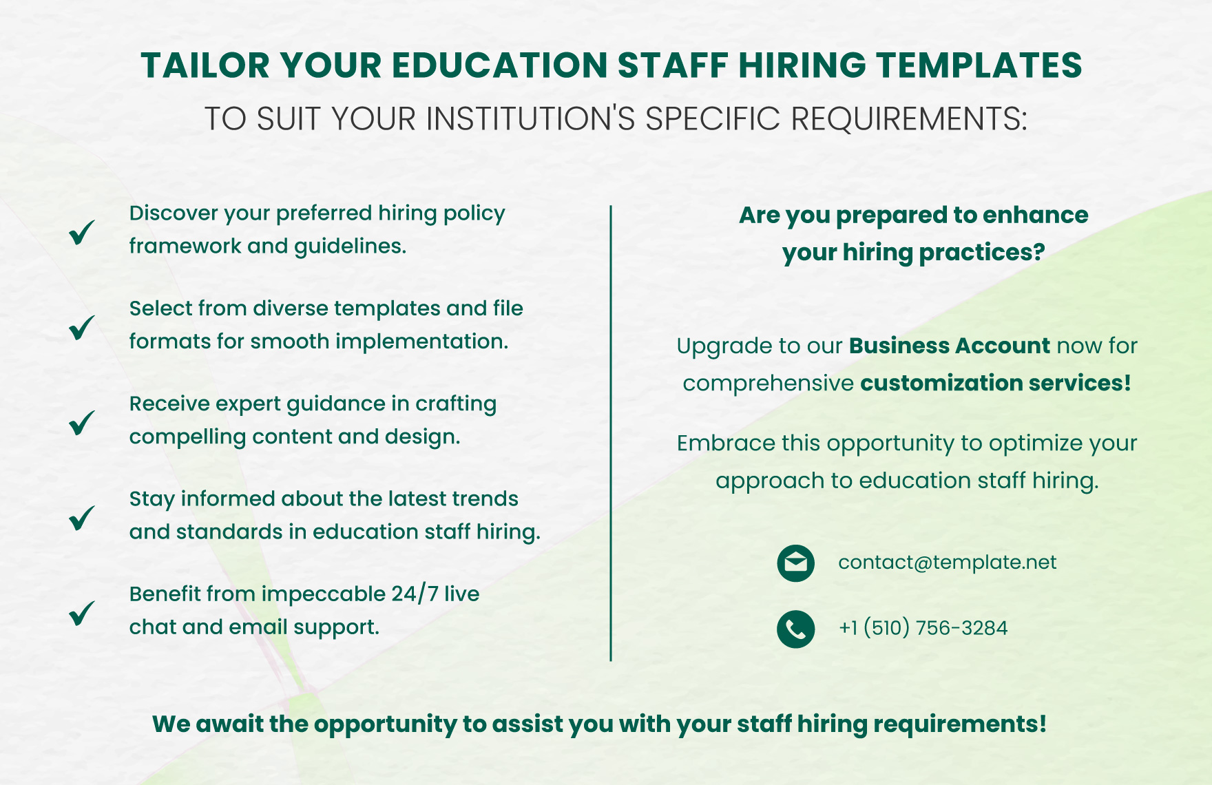 School Staff Job Offer Letter Template - Download in Word, Google Docs ...