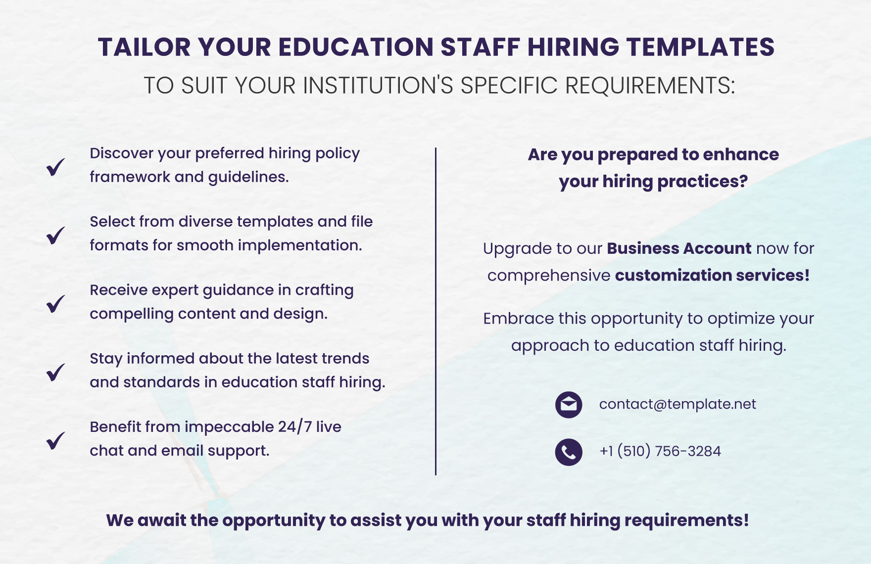 School Staff Recruitment Screening Checklist Template - Download in ...