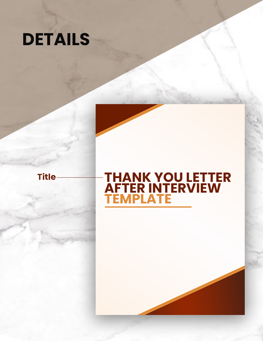 Free Thank You Letter after Interview - Word, Google Docs, PDF ...