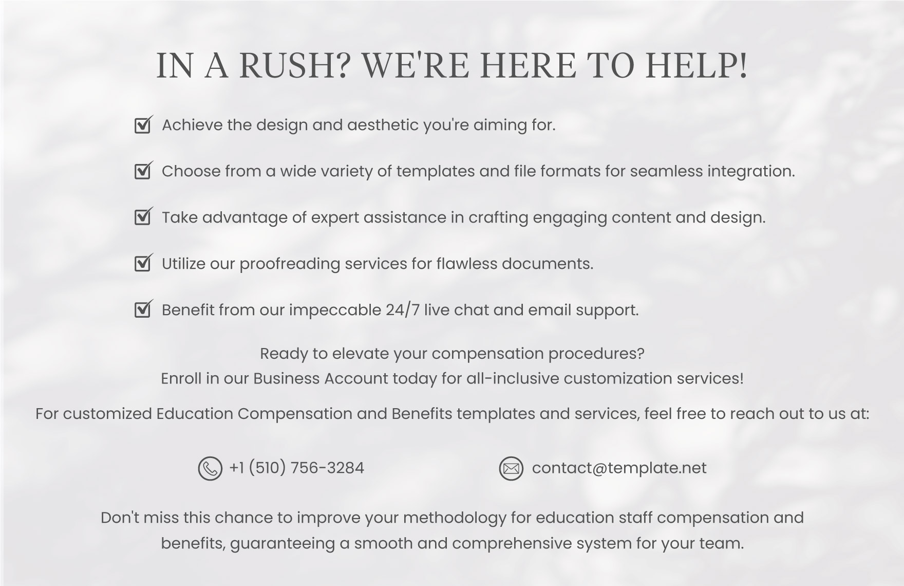 School Staff Compensation Statement Template - Download in Word, Google ...