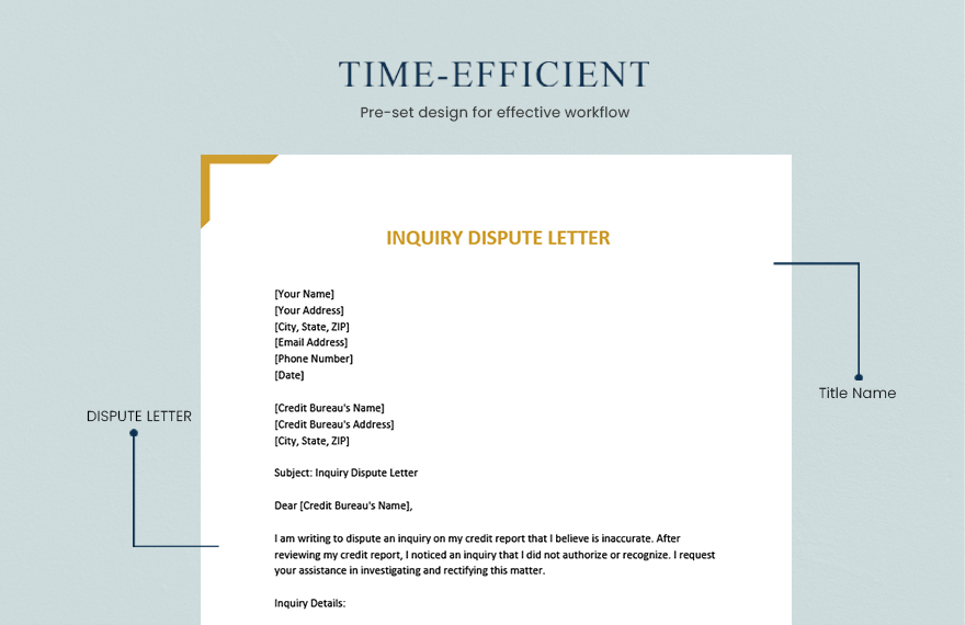 Inquiry Dispute Letter Template Prntbl concejomunicipaldechinu gov co