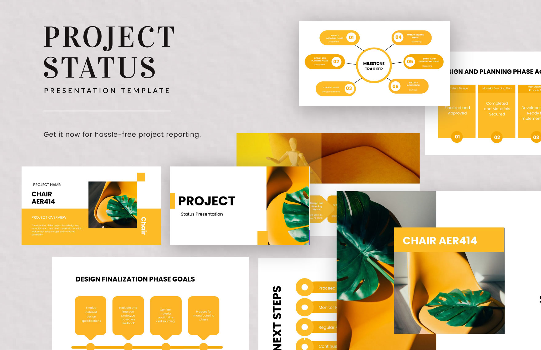 Project Status Presentation Template Download In PDF PowerPoint 