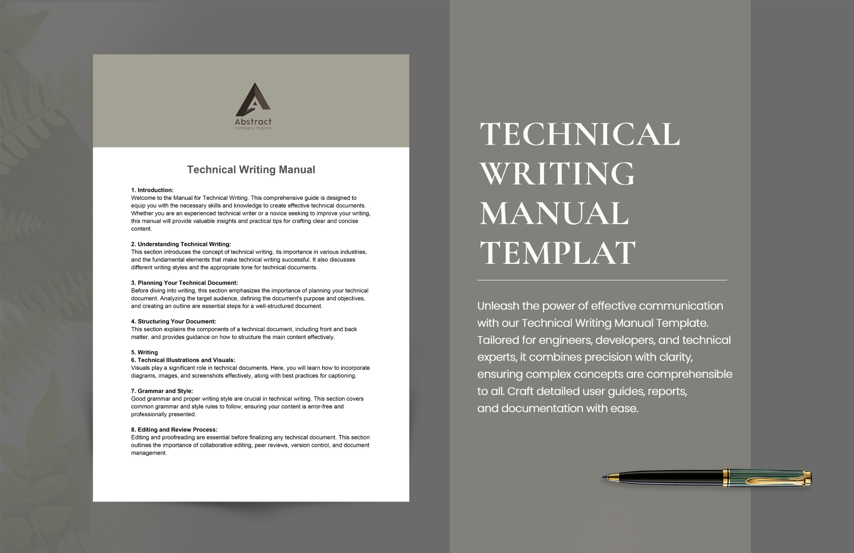 Technical Writing Manual Template Download In Word Google Docs PDF 