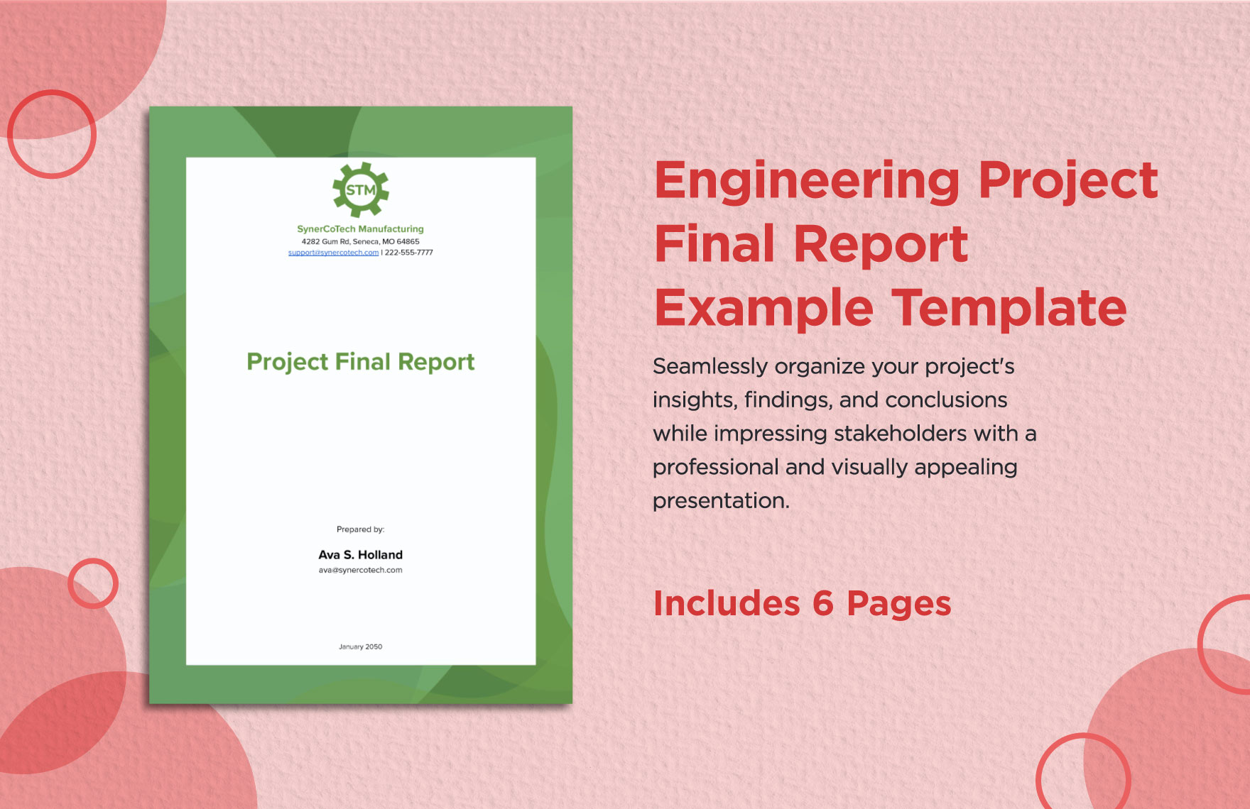 Engineering Project Final Report Example Template Download In Word 