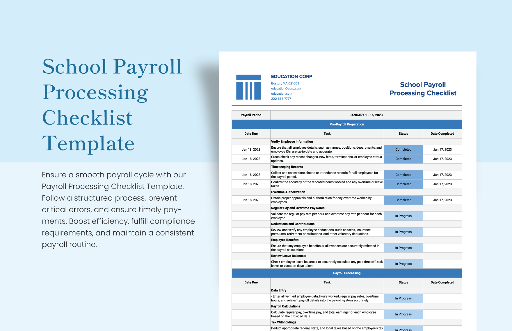 10+ Payroll Management Template Bundle - Download in Excel, Google ...