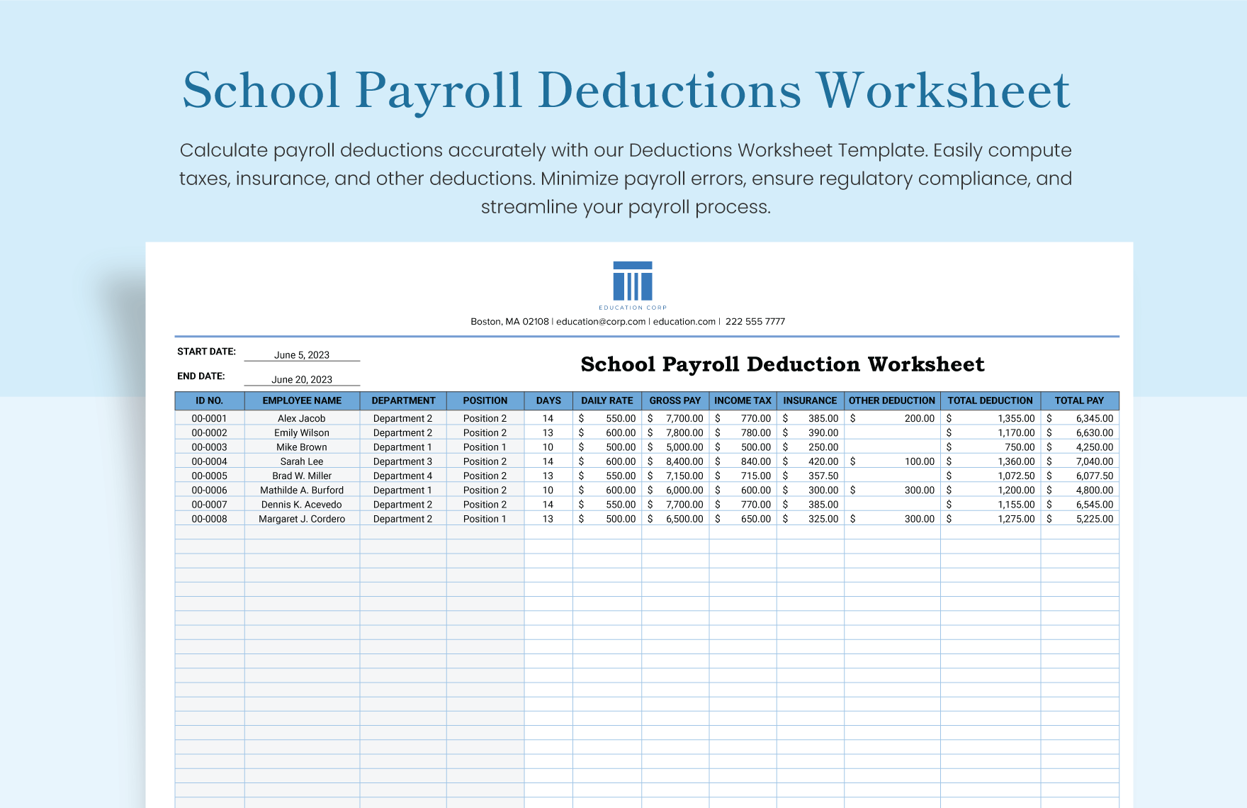 10+ Payroll Management Template Bundle - Download in Excel, Google ...