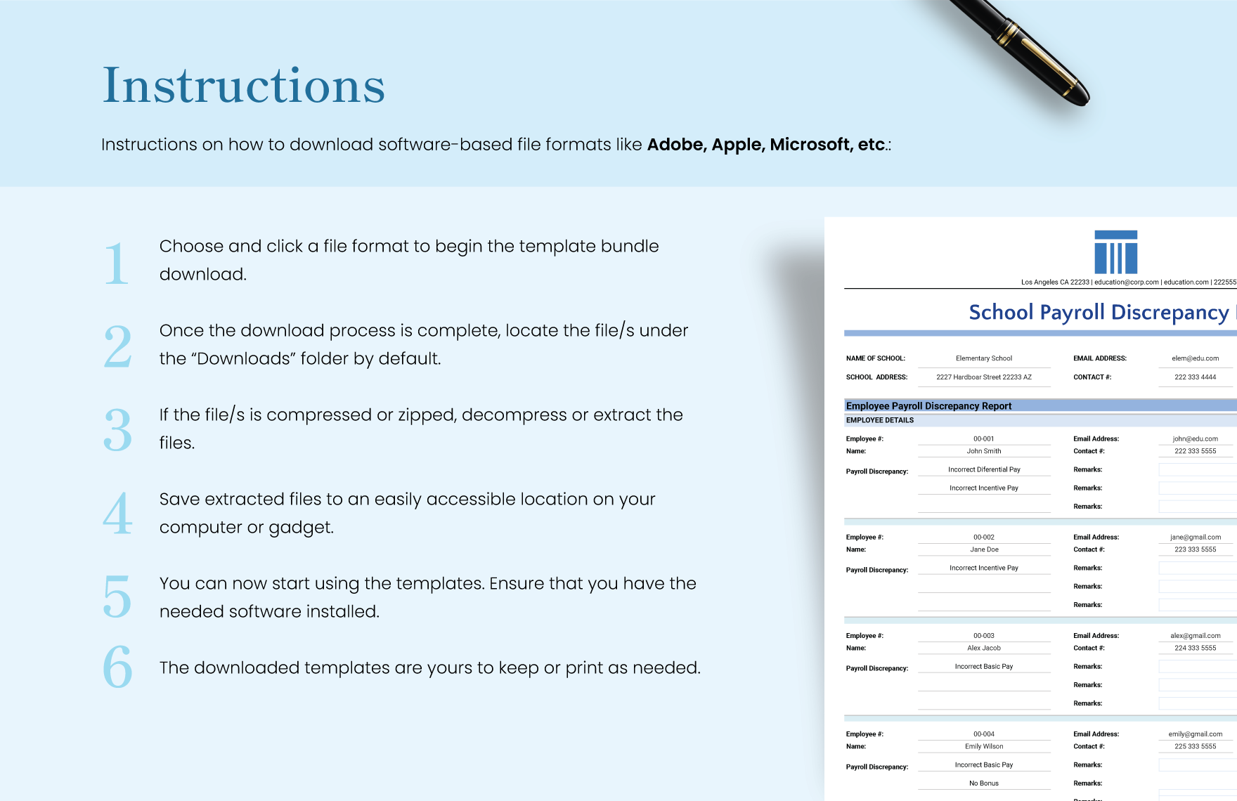 10+ Payroll Management Template Bundle - Download in Excel, Google ...