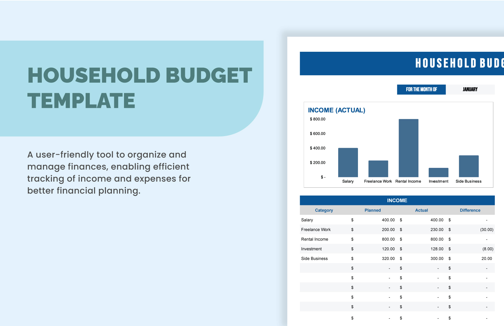 Household Budget Template Download In Excel Google Sheets Template